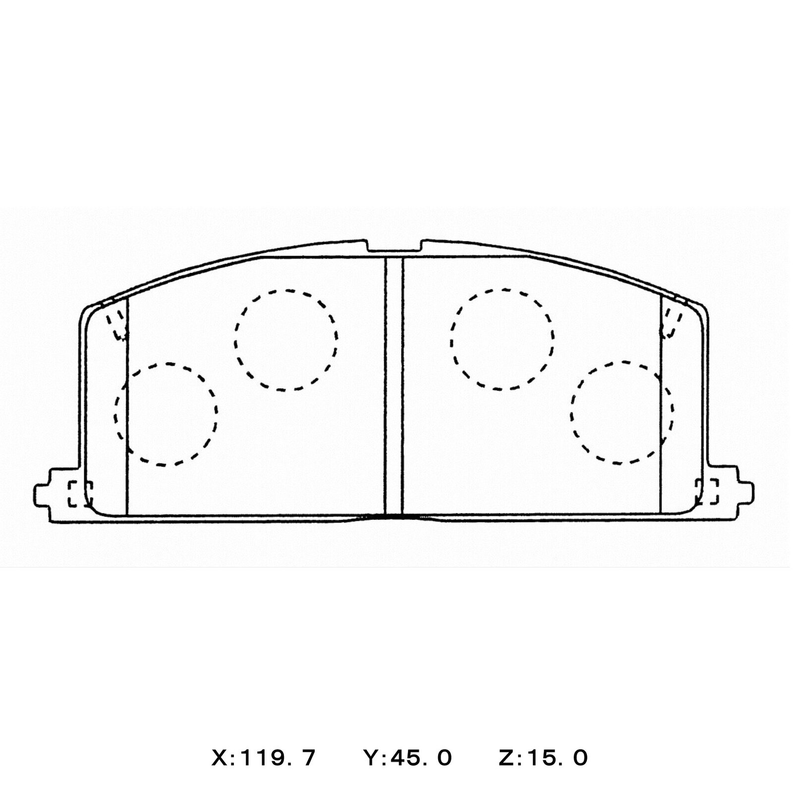 WinmaX W1 Street Performance Brake Pads Toyota Corolla
