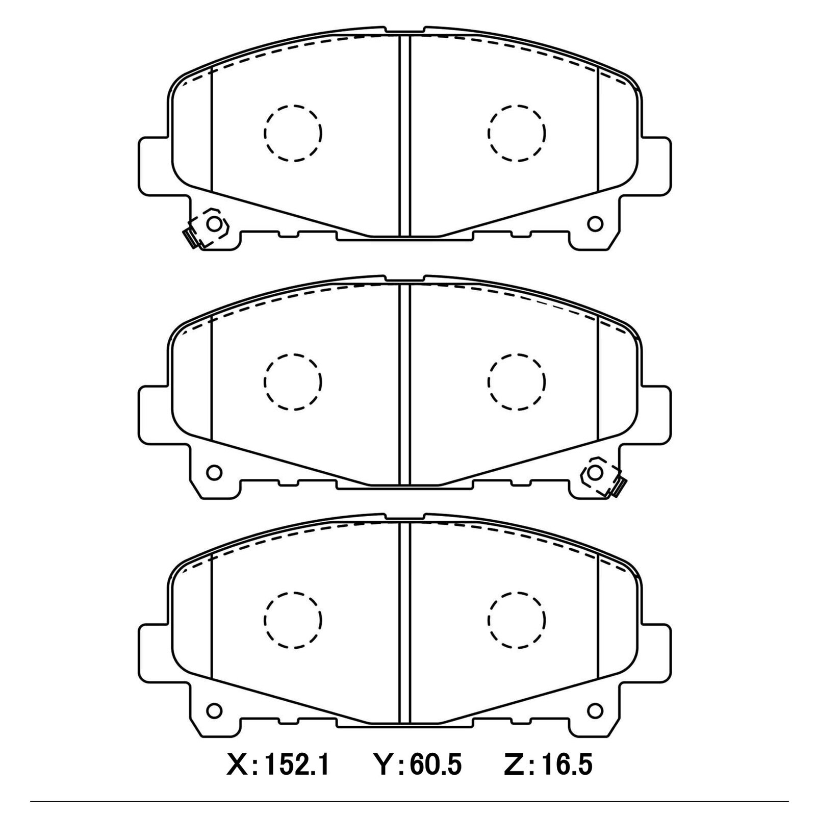 WinmaX W2 Street Performance Brake Pads Honda Accord Euro