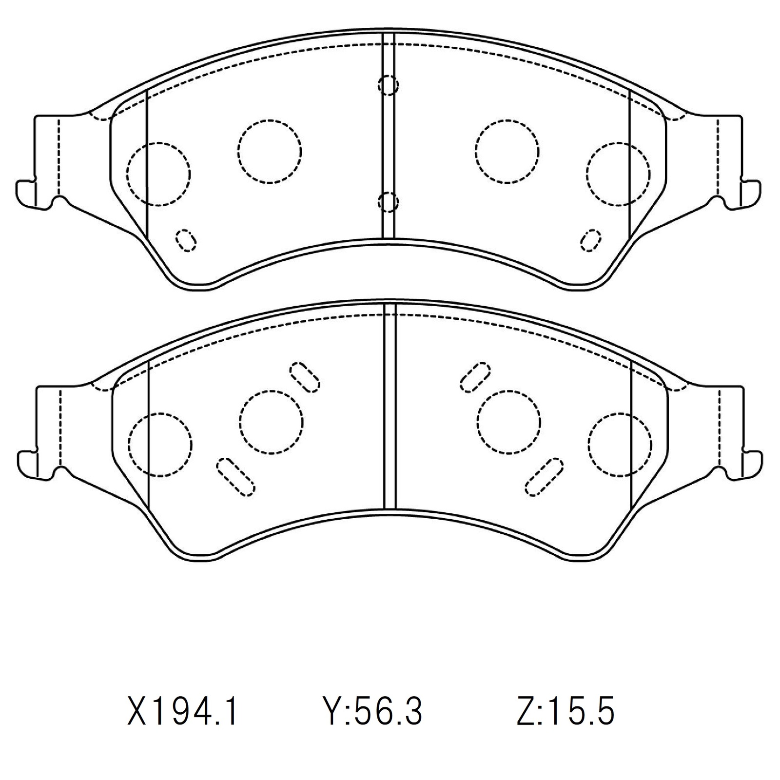 WinmaX WP2 4x4 Heavy Duty Brake Pads Ford Ranger (PX) / Mazda BT