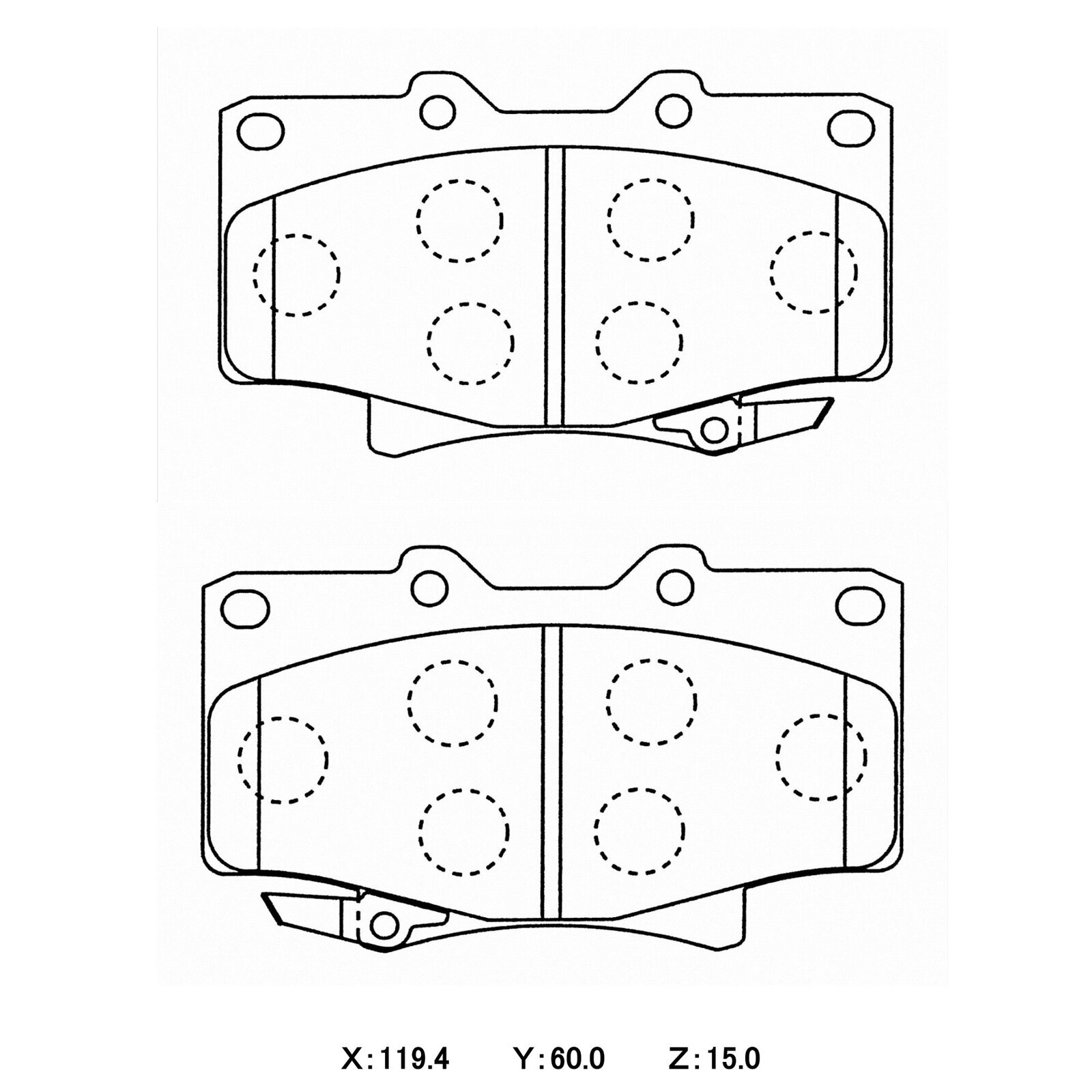 WinmaX WP2 4x4 Heavy Duty Brake Pads Toyota Landcruiser 80 series