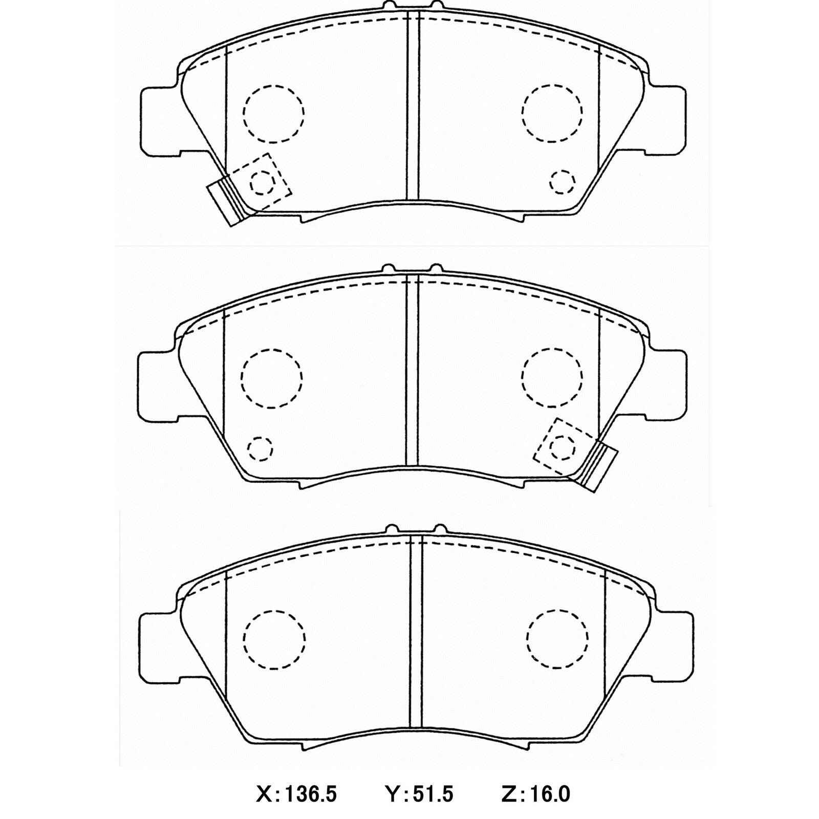 WinmaX W5 Performance Trackday Brake Pads Honda Integra DC5 IS / Civic EG