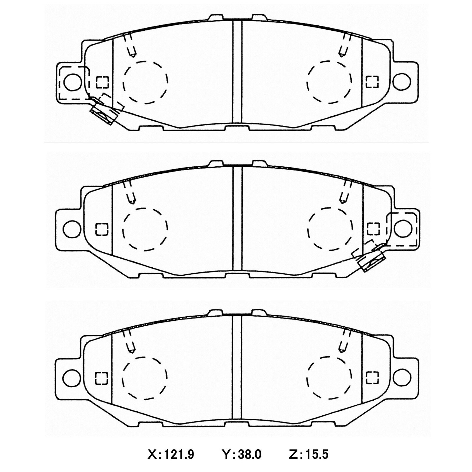 WinmaX W3 Performance Trackday Brake Pads Toyota Supra JZA80 1pot