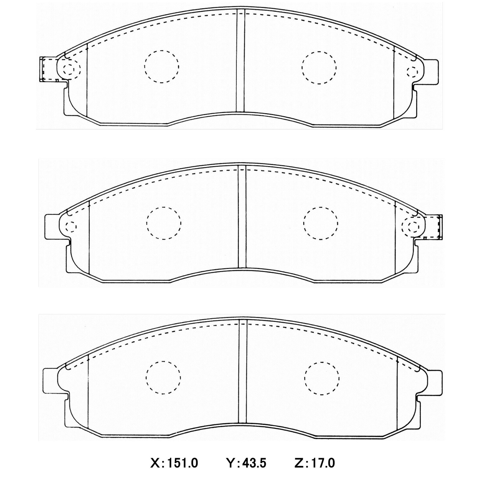 WinmaX W3 Performance Trackday Brake Pads Nissan Skyline / Stagea