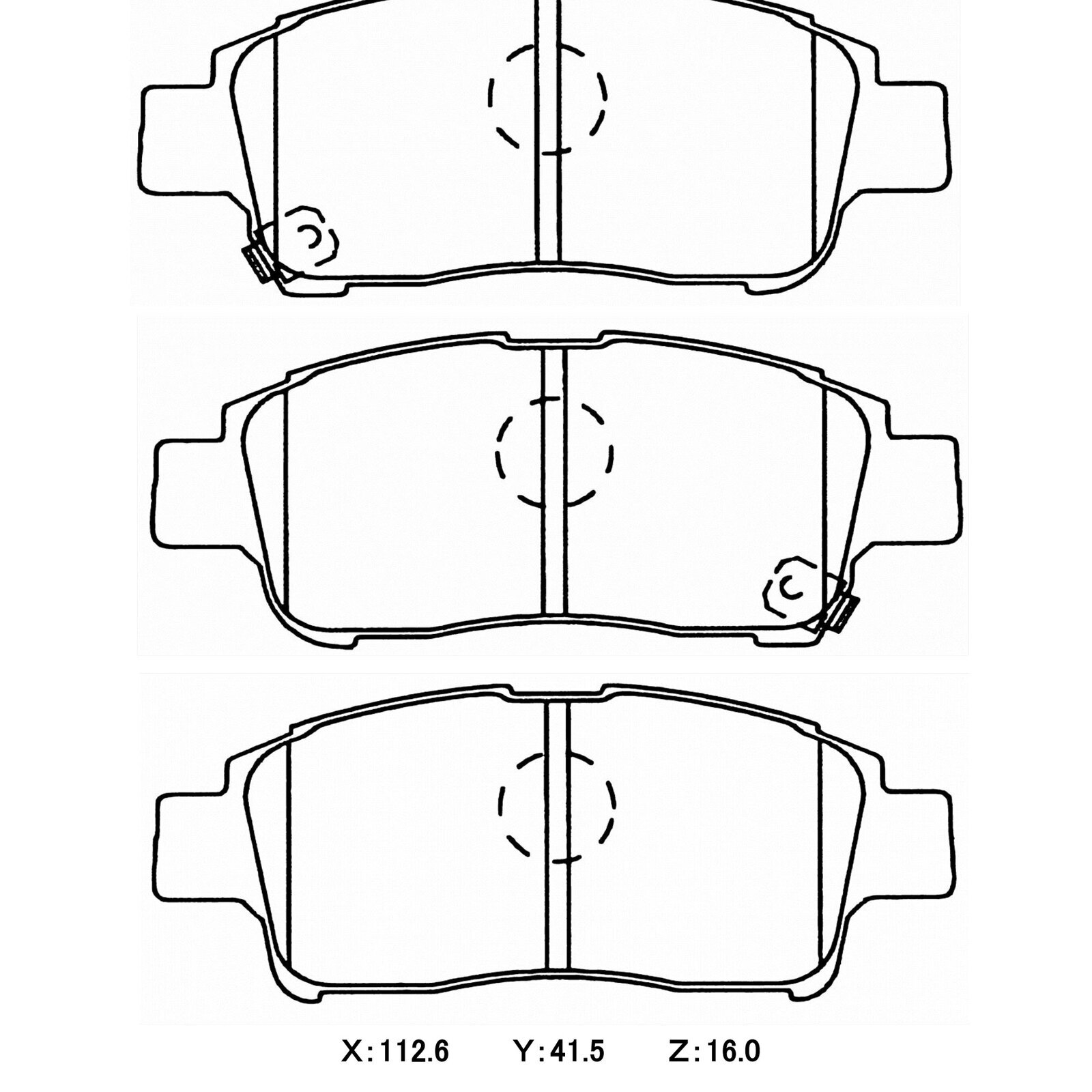 WinmaX W3 Performance Trackday Brake Pads Toyota Echo