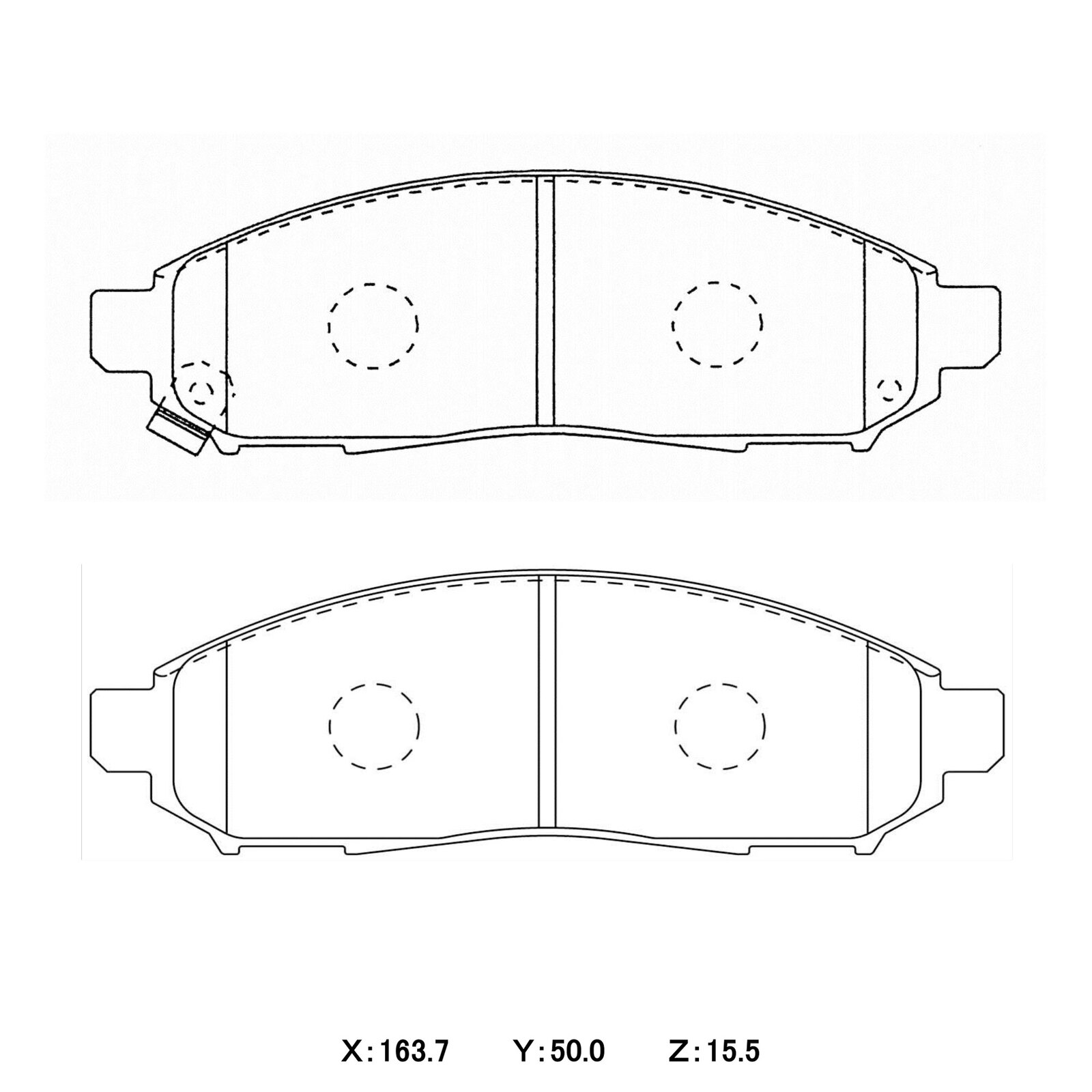 WinmaX WP2 4x4 Heavy Duty Brake Pads Nissan Navara D40 (05