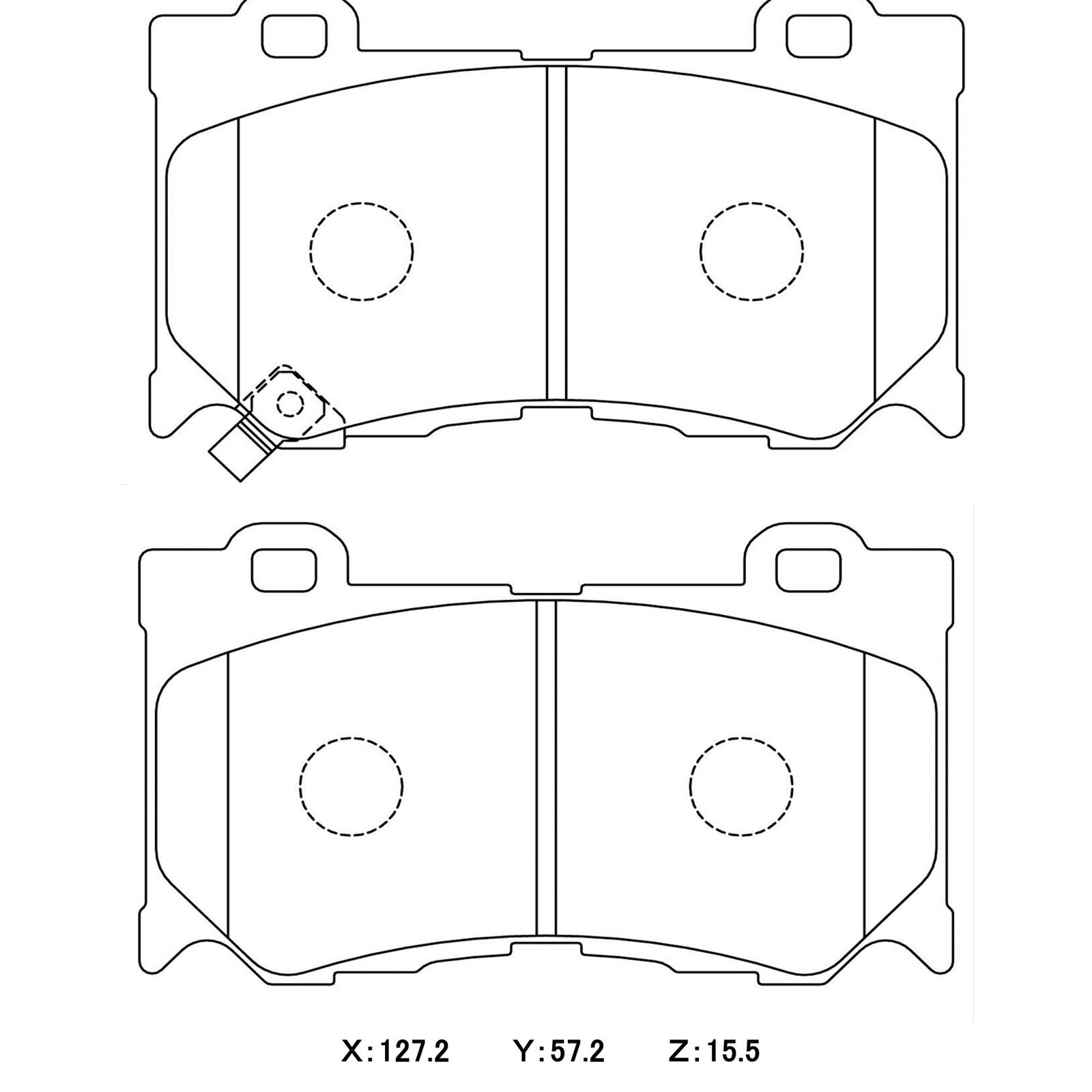 WinmaX W1 Street Performance Brake Pads Nissan 370Z (Akebono)