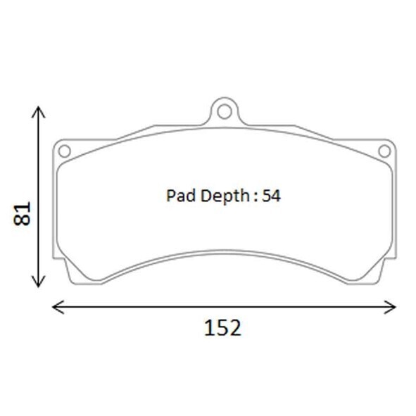 WinmaX W1 Street Performance Brake Pads AP Racing 6 pot RD54
