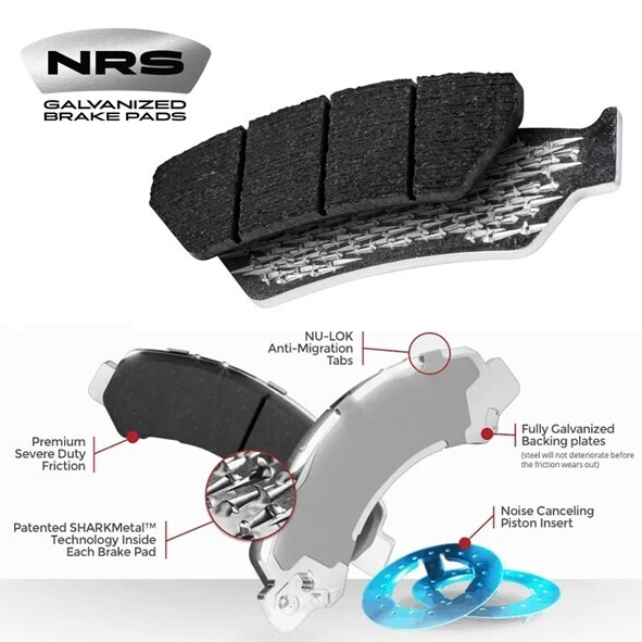 NRS Brakes 4x4 Heavy Duty Brake Pads Toyota Landcruiser 200 Series 4x4 ...